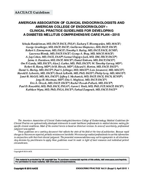 Pdf Aaceace Guidelines American Association Of Clinical