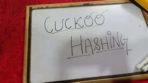 cuckoo hashing youtube