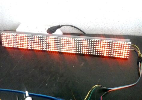 arduino max7219 date time scrolling text youtube
