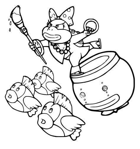Koopalings Coloring Pages Coloringlib