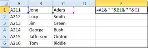 Merge And Combine Columns Without Losing Data In Excel