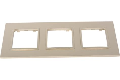 Рамка для розеток и выключателей ЭРА Elegance 14501304 Classic на 3