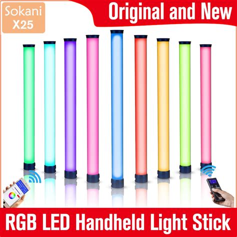 Sokani X25 RGB Colorful Lamp LED Video Light Handheld Light Stick 25W ...
