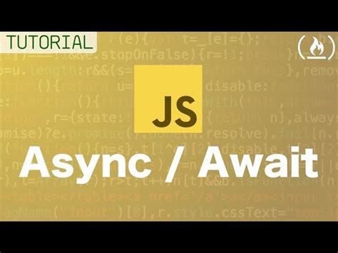 Free Video Asyncawait Javascript Tutorial From Freecodecamp Class