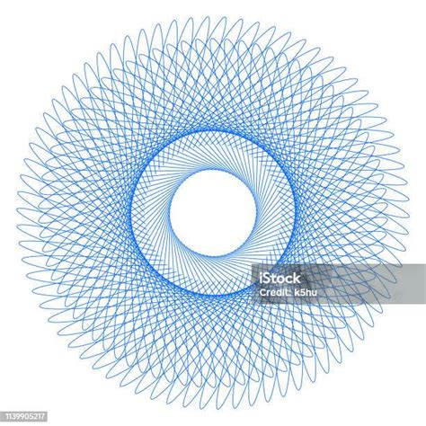 추상 와이어 프레임 파란색 동심 원형 패턴 곡선 평행선으로 형성 어도비 일러스트레이터 코렐 드로우 또는 잉크 스 케이프로 쉽게