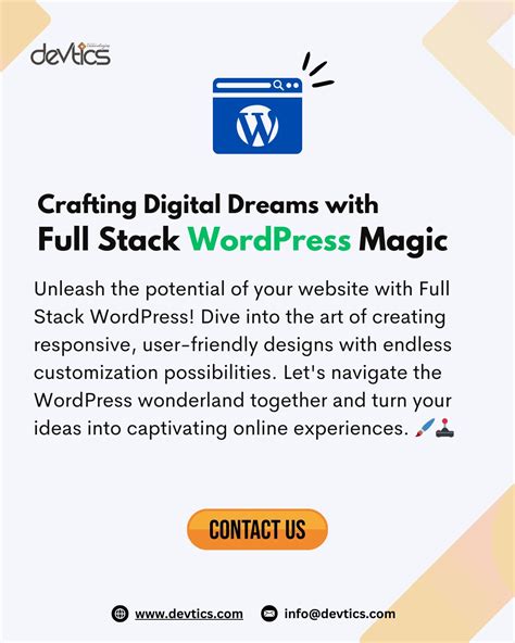 Devtics Technologies On Linkedin Wordpressmagic Digitaldreams