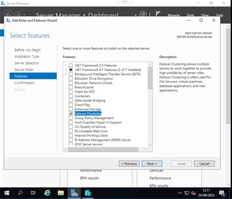Failover Cluster High Availability Hyperv Window Server 2019