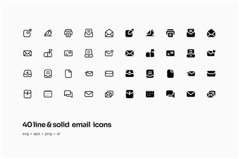 Email Ui Icons Icons Ft Bundle And Chat Envato Elements