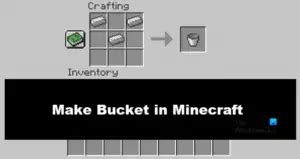 How To Make Bucket In Minecraft
