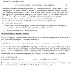 Solved Consider The Following Test Signal X T Sin Pi Chegg Com