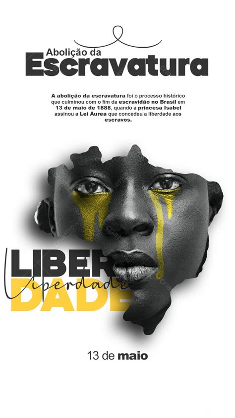 Poster Dia Da Abolição Da Escravatura Psd Editável Psd Premium Download