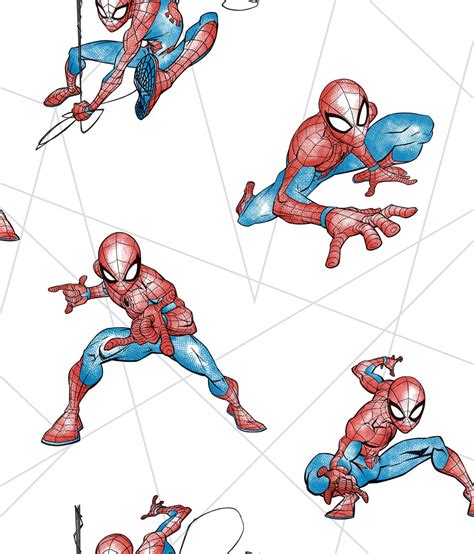 Di0939 Spider Man Fracture Web Wallpaper Red And Blue Us Wall Decor
