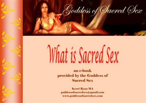 What Is Sacred Sex