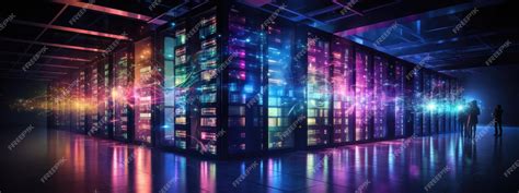 Premium Photo Data Center And Network Equipment Run At High Performance Server Room In Data