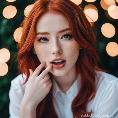 Redhead Ahegao Face Photo Stable Diffusion Online