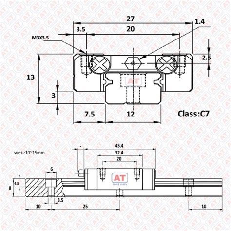 MGN H MGN Series Miniature Linear Guideways CNC Linear Guideways Neutral Abdul Traders