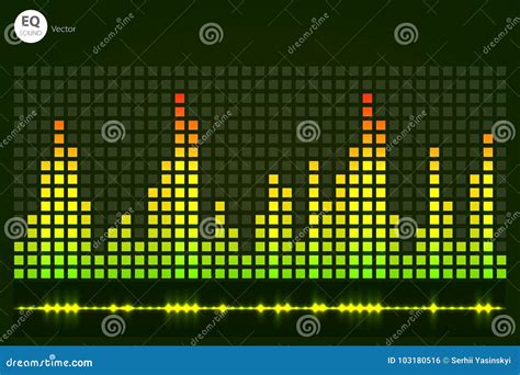 Music Beat Green Lights Background Abstract Equalizer Sound Wave Audio Equalizer Technology