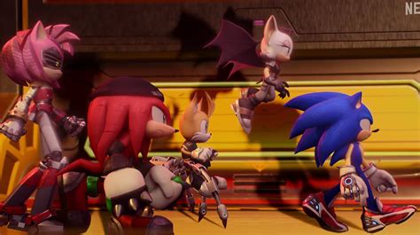 Robot Robot Robot Robot Sonic Tails Knuckles Amy