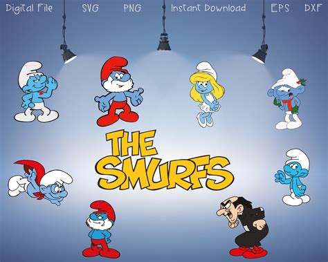The Smurfs Characters Together