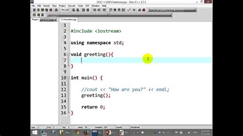 C Function 002 Calling Function Youtube
