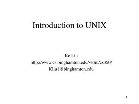 Ppt Introduction To Unix Powerpoint Presentation Free Download Id