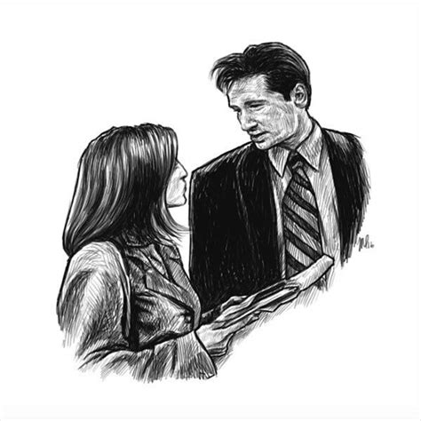 Scully And Mulder Fan Art By Xfdoodles The X Files Mulder Scully X Files Mulder
