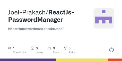 Github Joel Prakashreactjs Passwordmanager Jppaswordmangerccbptech