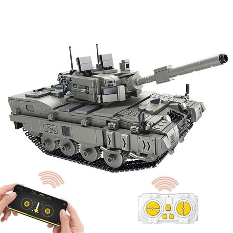 Moc Motorized Rc Leopard 2a4 Main Battle Tank Toy