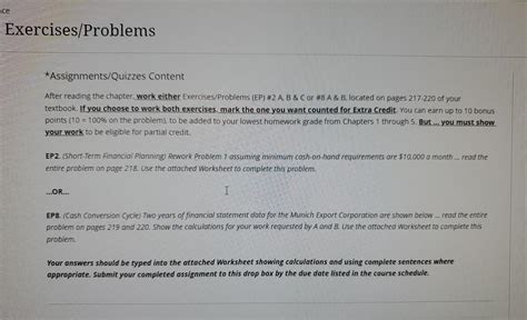 chapter 6 worksheet for problems ep 2 and ep 8 2