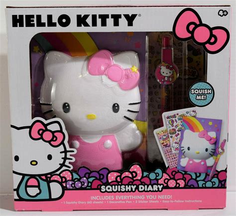 New Hello Kitty Create Your Own Squishy Diary And Pen By Horizon Group Usa 3935255208