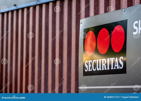 Securitas Logo Sign On The Building Securitas Is A Security Services