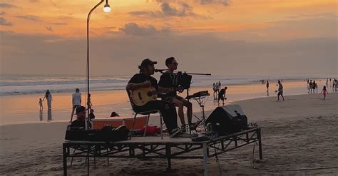 Relaxing Beachfront Acoustic Guitar Performance Free Stock Video