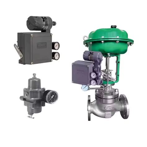 Pneumatic Control Valve With Fisher 3582i Electro Pneumatic Valve