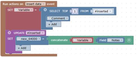 Triggered Actions How To Concatenate A Text64000 Field With Other Fields General Questions