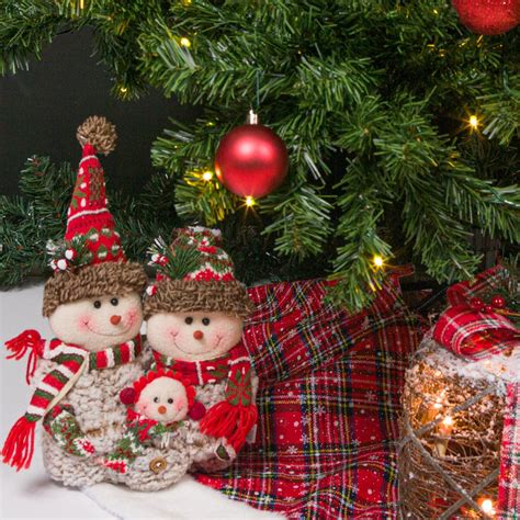 Коледна фигурка семейство снежни човеци 33см Emag Bg