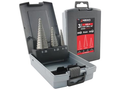 Step Drill Bit Set 3 Pcs
