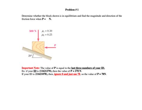 Solved Problem Determine Whether The Block Shown Is In Chegg Com
