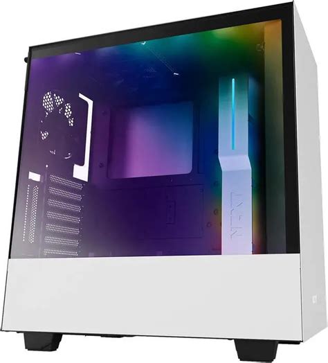Nzxt H500i Compact Atx Mid Tower Pc Gaming Case Rgb Lighting And