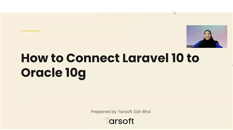 How To Connect Php Laravel 10 To Oracle 10g Youtube