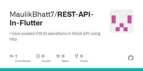 Github Maulikbhatt7rest Api In Flutter I Have Created Crud Operations In Mock Api Using
