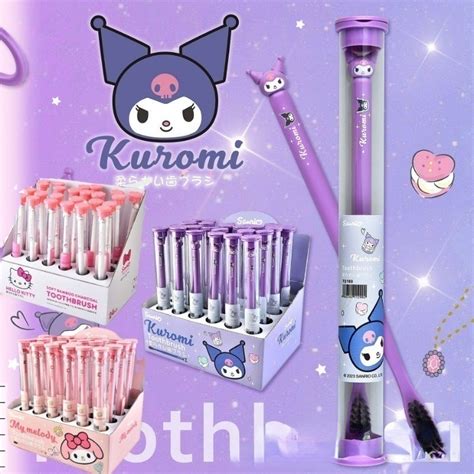 卡哇伊三麗鷗 Cinnamoroll My Melody Kuromi Kitty 動漫卡通可愛成人軟毛牙刷學生情侶牙刷 蝦皮購物