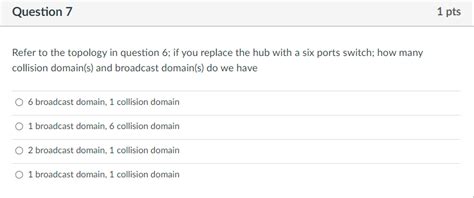 Solved Refer To The Top Topology How Many Collision Chegg Com