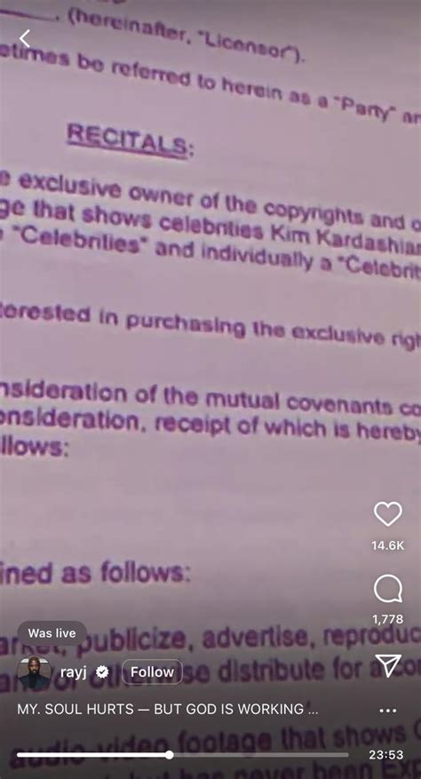Kims Handwriting On Ray Js Sex Tape Contract R Kuwtk