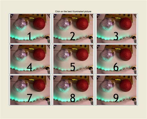 A Window With The 3×3 Button Matrix Showing Illumination Examples The