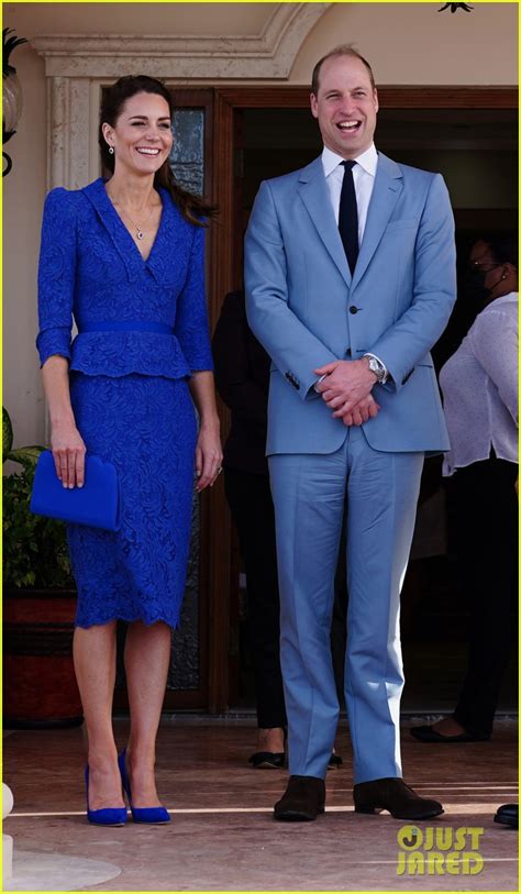 Prince William And Kate Middleton Coordinate In Blue While Arriving In
