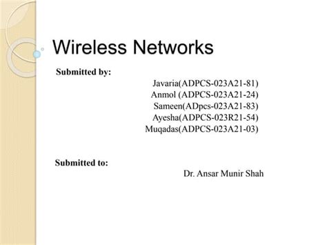 Wireless Networkspptx
