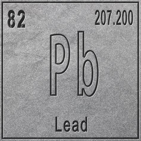 Premium Photo Lead Chemical Element Sign With Atomic Number And