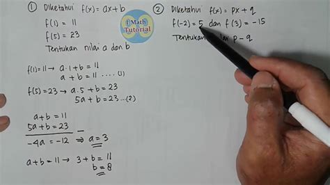 Tutorial Cara Mudah Menentukan Rumus Fungsi Dan Nilai Vrogue Co