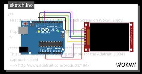 Uno Ili9341 Touch Wokwi Esp32 Stm32 Arduino Simulator