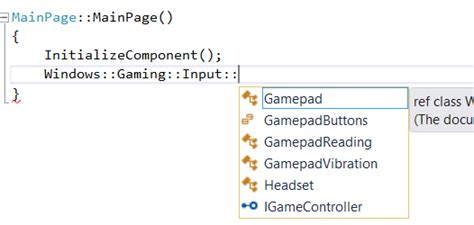 C How Do I Reference The Windowsgaminginput Namespace Stack Overflow